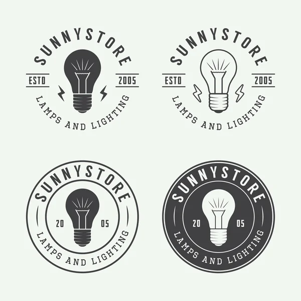 Vintage Light Bulb Logo