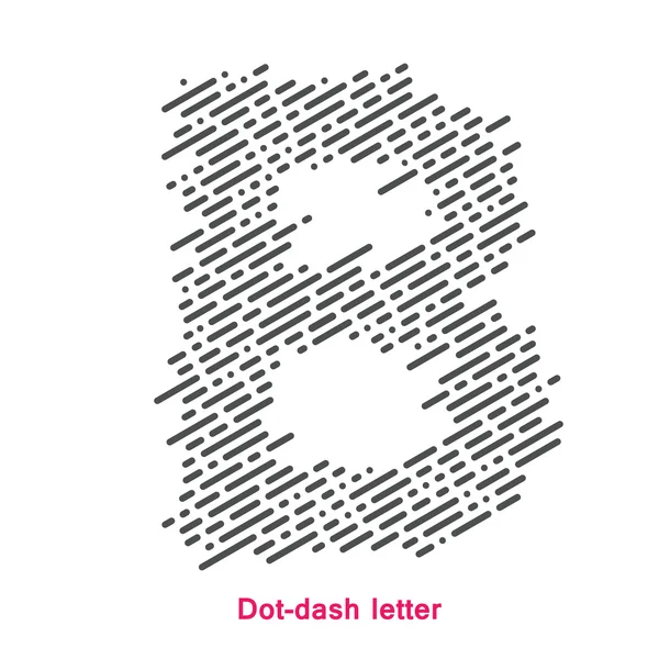 Dot-dash letter — Stock Vector © nastya-mal #104163886