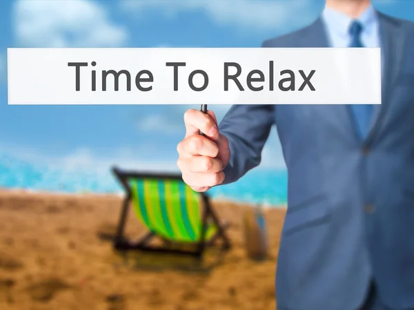 Time to Relax wooden sign — Stock Photo © gustavofrazao #73439373