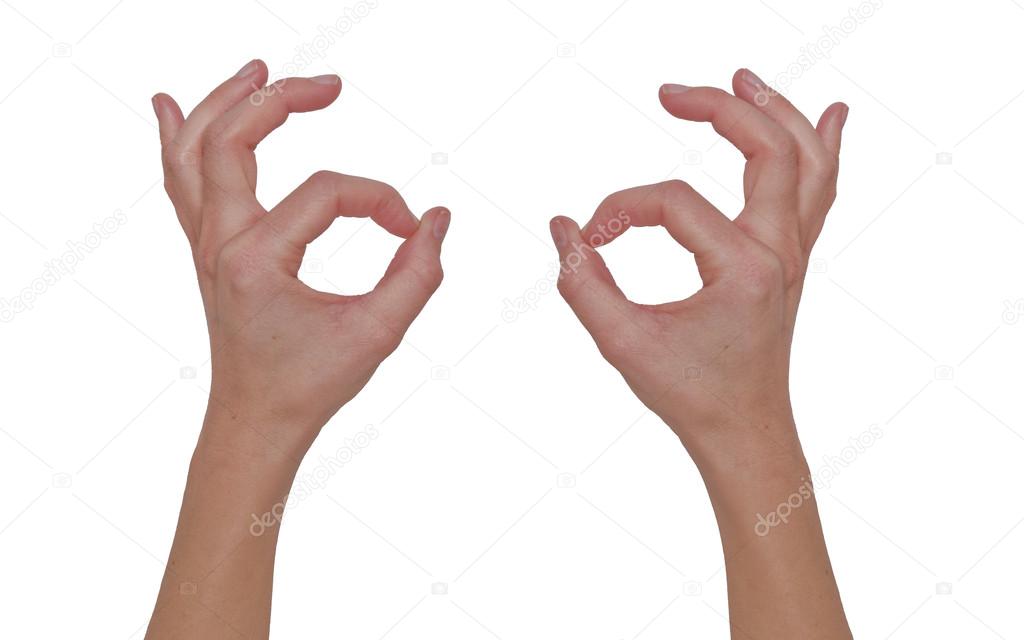 Two Hands forming OK sign — Stock Photo © j.dudzinski #62236091