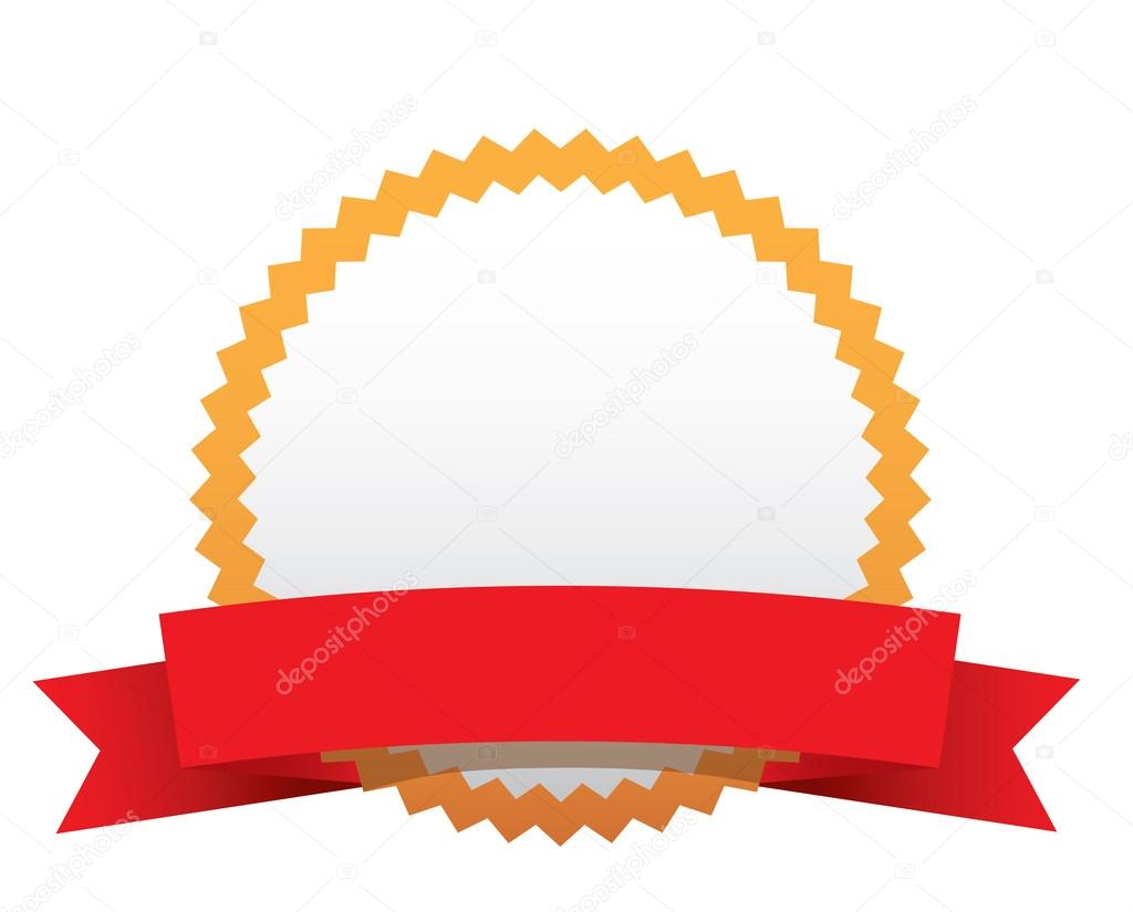 Round label with ribbon Stock Vector by ©Sulfoxid 60905703