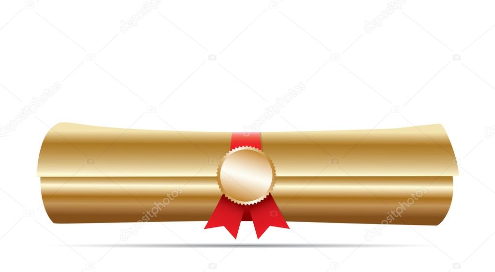 Antique golden scroll — Stock Vector © Sulfoxid #60910079