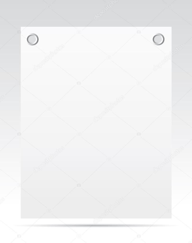 Blank paper sheet — Stock Vector © Sulfoxid #60973181