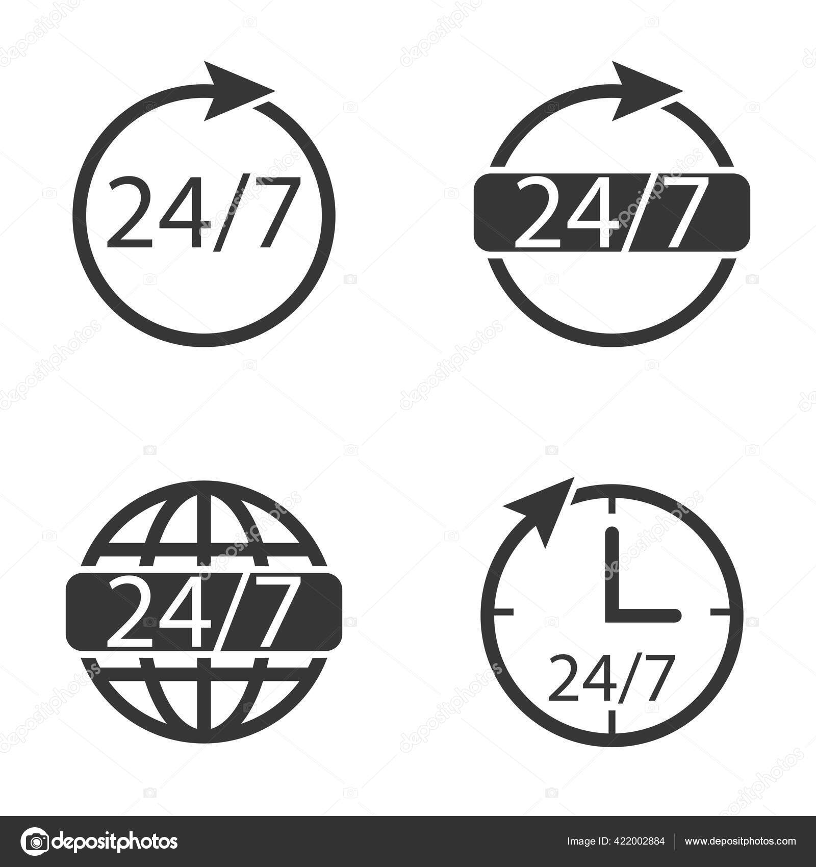 Set Black Vector Icons Isolated White Background Flat Illustration ...