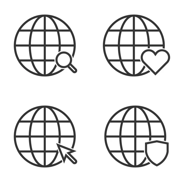 Conjunto Iconos Vectoriales Negros Aislados Sobre Fondo Blanco Ilustración Sobre Vector de stock ...