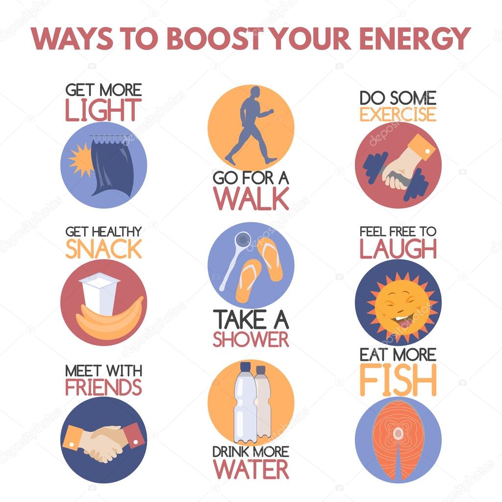 Modern flat style infographic on boosting your energy. Stock Vector ... Modern flat style infographic on boosting your energy. Stock Vector ...