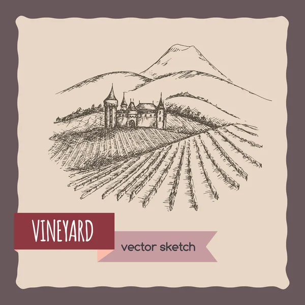 Vineyard line art Vector Art Stock Images | Depositphotos