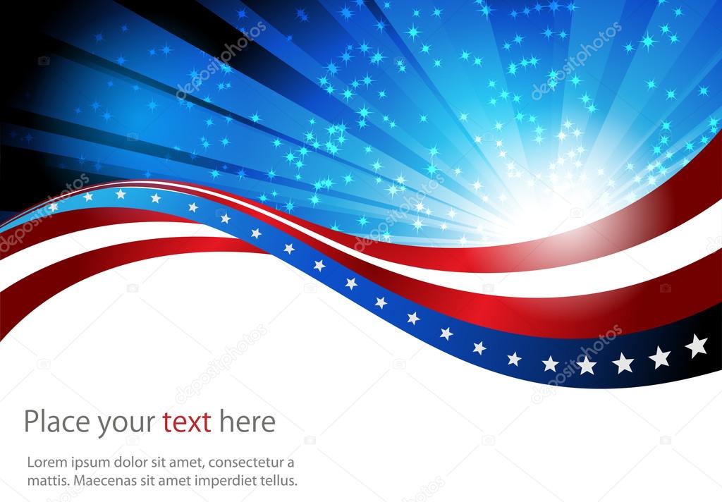 American flag, abstract background of the Stock Vector Image by ...