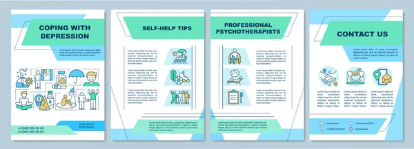 Overcoming Stress Brochure Template Layout Mental Health Flyer Booklet ...