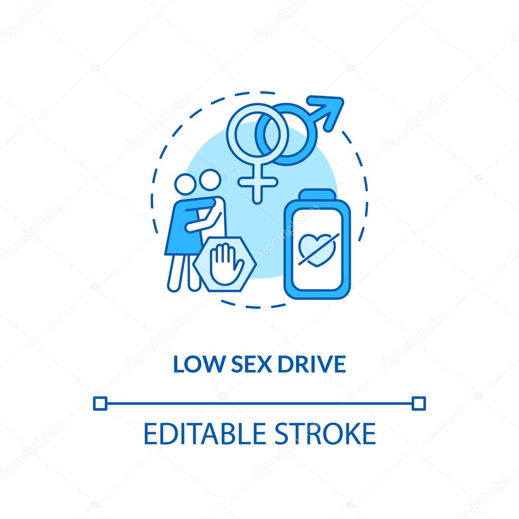 Icono De Concepto De Impulso Sexual Bajo Idea De Efectos Secundarios