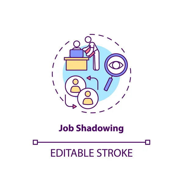 Job Shadowing Concept Icon Staff Training Type Idea Thin Line Stock ...