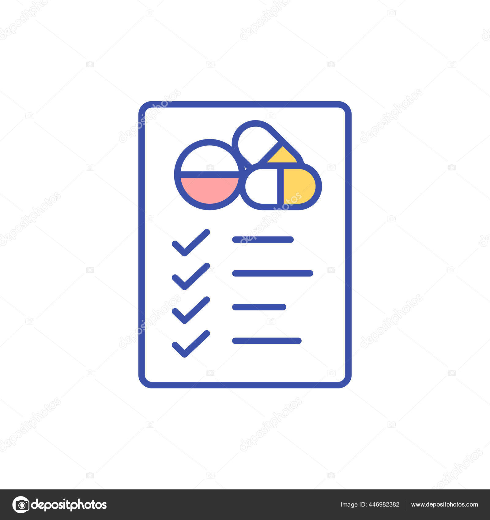 Medication Management Rgb Color Icon Checklist Medicament Health Care ... Medication Management Rgb Color Icon Checklist Medicament Health Care ...