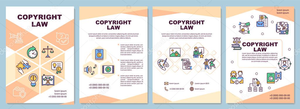 Copyright law icons Vector Art Stock Images | Depositphotos