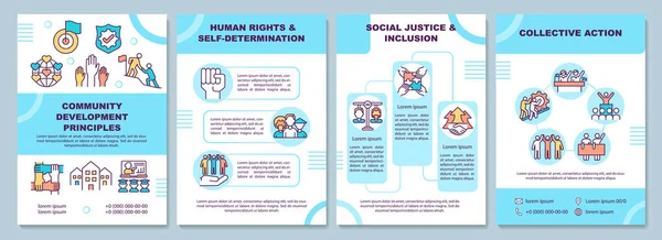 Inclusive education brochure template. Learning program for disa Stock ...