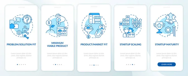 Holacracy Core Roles Blue Onboarding Mobile App Screen Structure ...