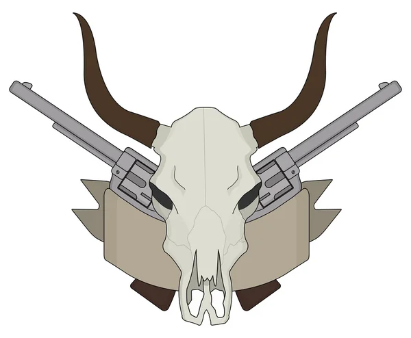 Wild West Cow Skull Stock Vector Image By ©bsd 75624155