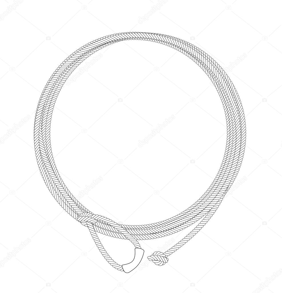 Lasso Rope Vector