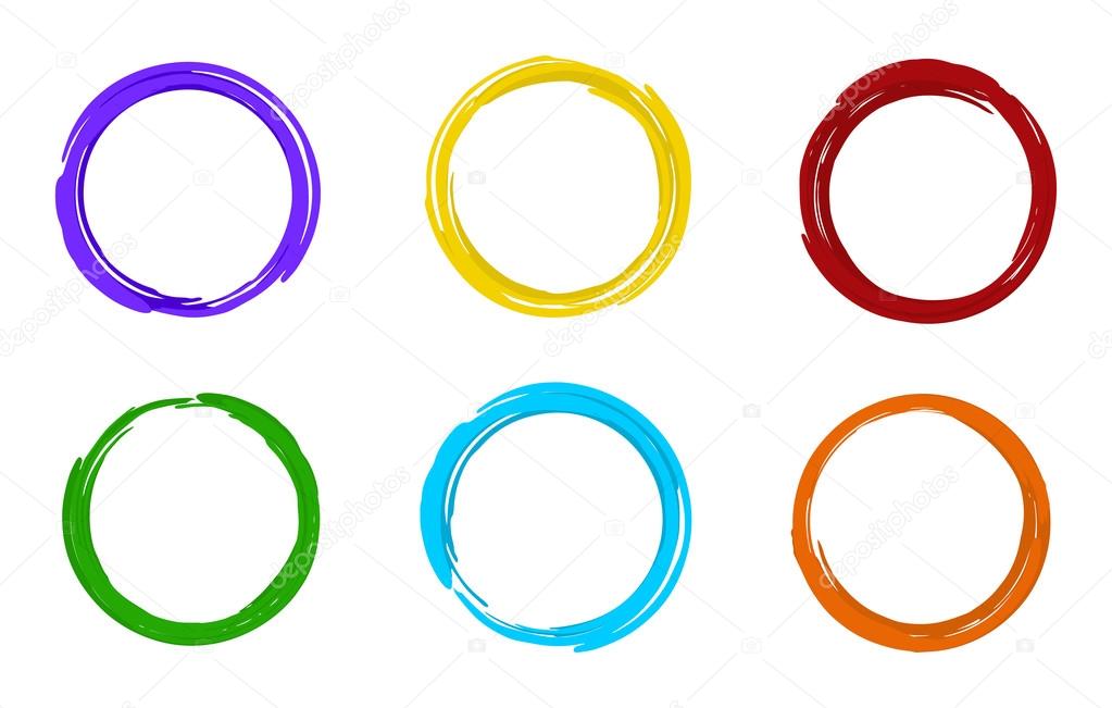 Acrylic paint strokes frames collection Stock Vector Image by ©bsd ...