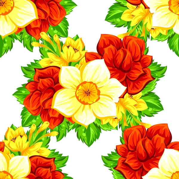 Seamless texture with flowers Stock Vector Image by ©All-about-Flowers ...