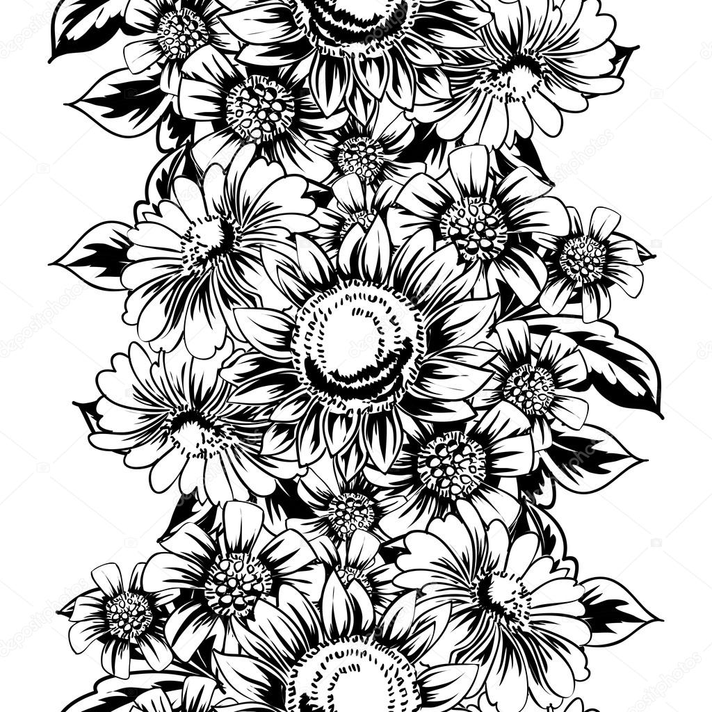 Flower Pattern Background Stock Illustration By ©all About Flowers 102175198