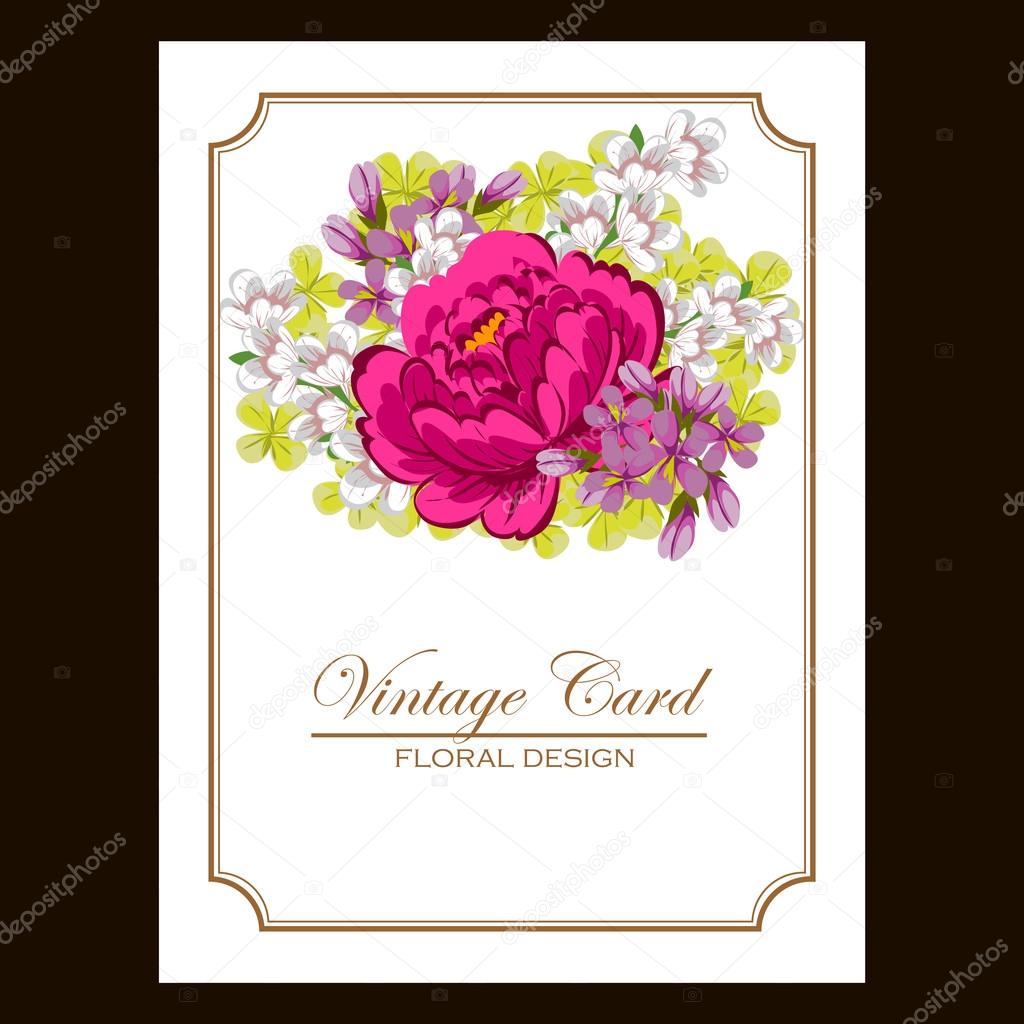 Color greeting wedding invitation card Stock Vector Image by ©All-about ...