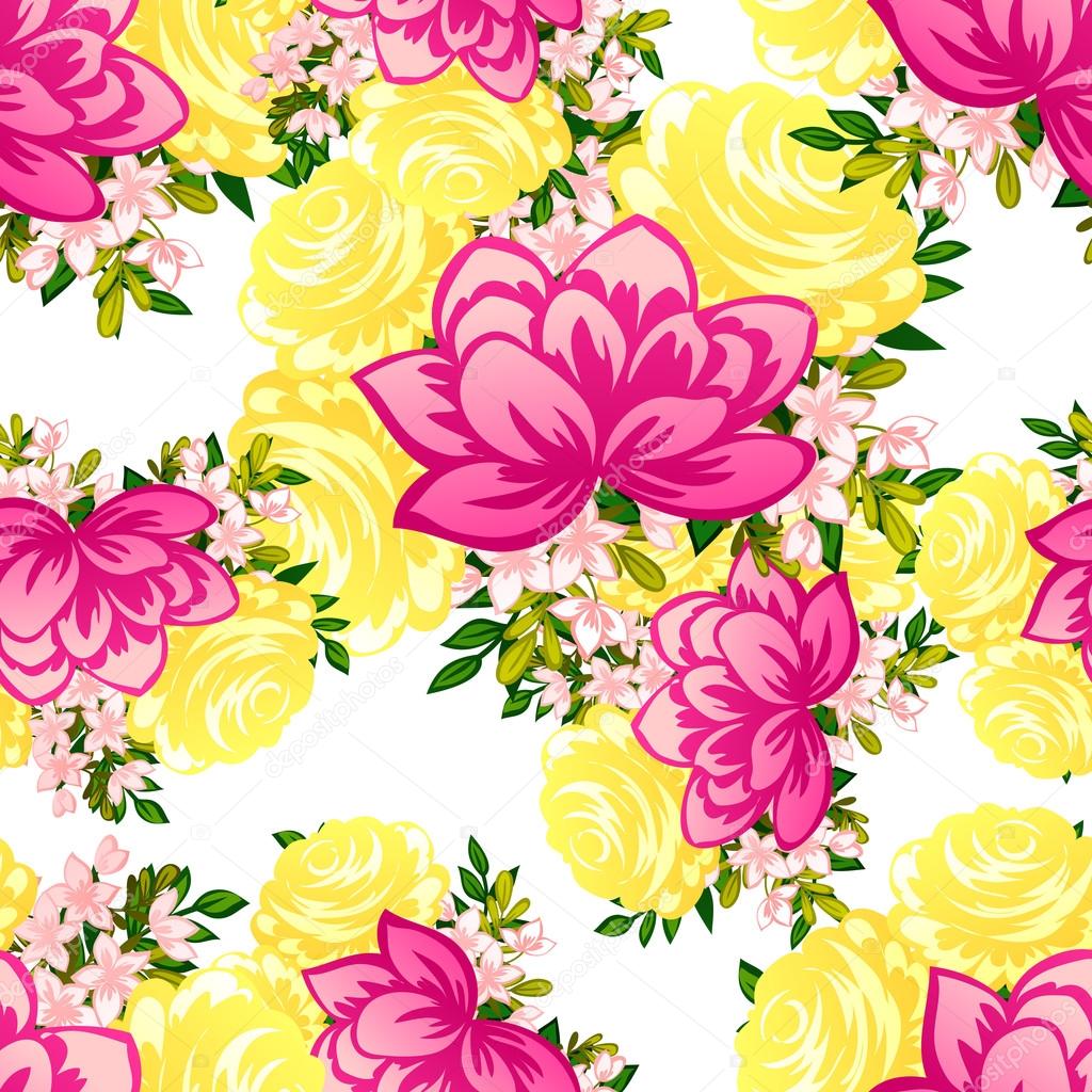 Flower pattern background Stock Vector Image by ©All-about-Flowers ...