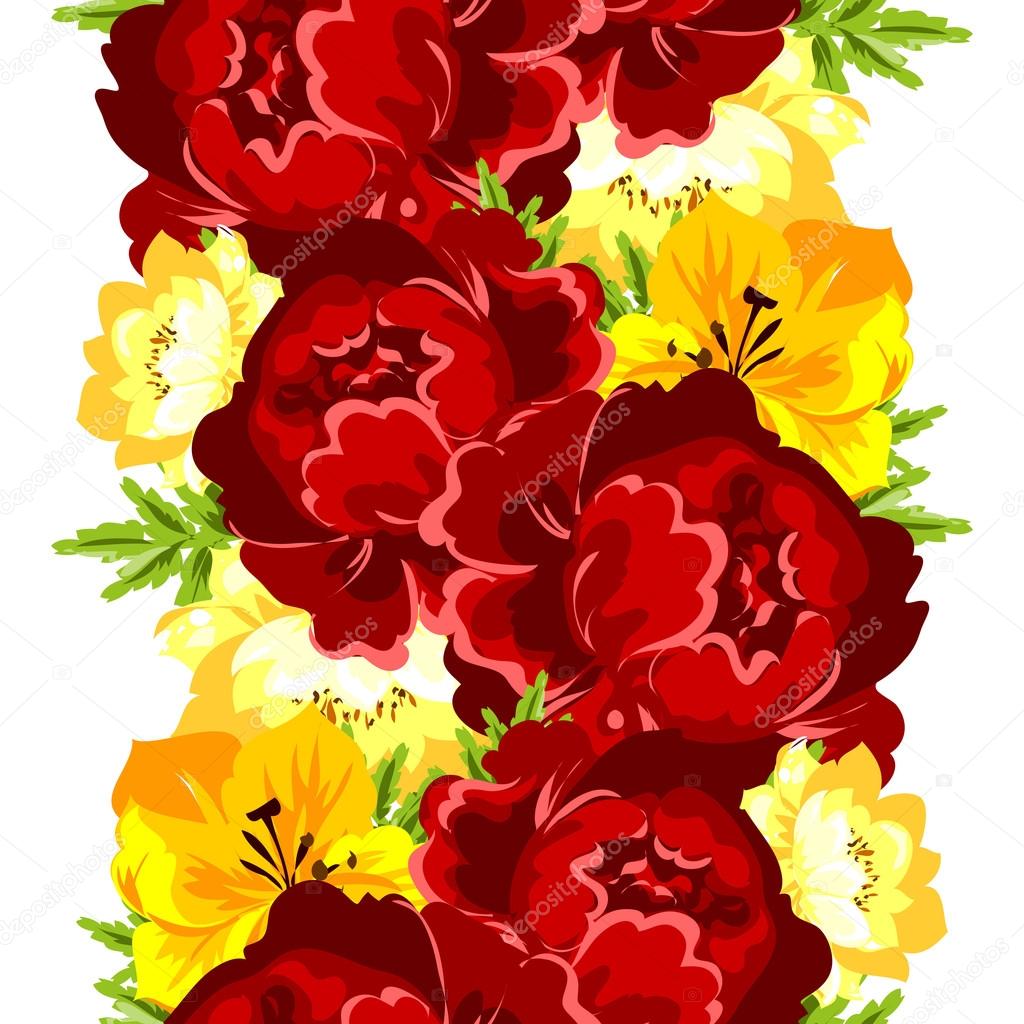 Flower pattern background Stock Vector by ©All-about-Flowers 114303142