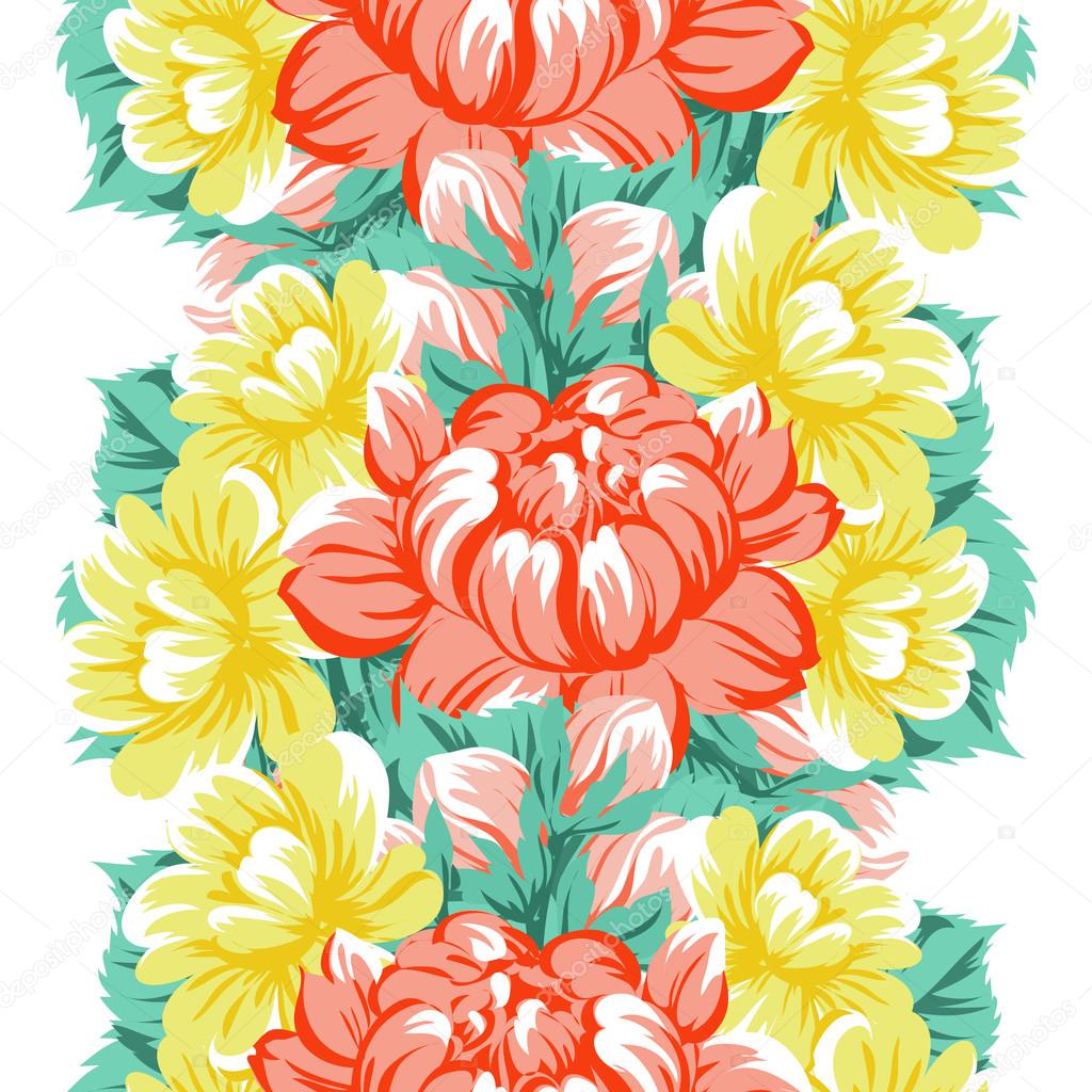 Seamless beautiful floral pattern Stock Vector by ©All-about-Flowers ...