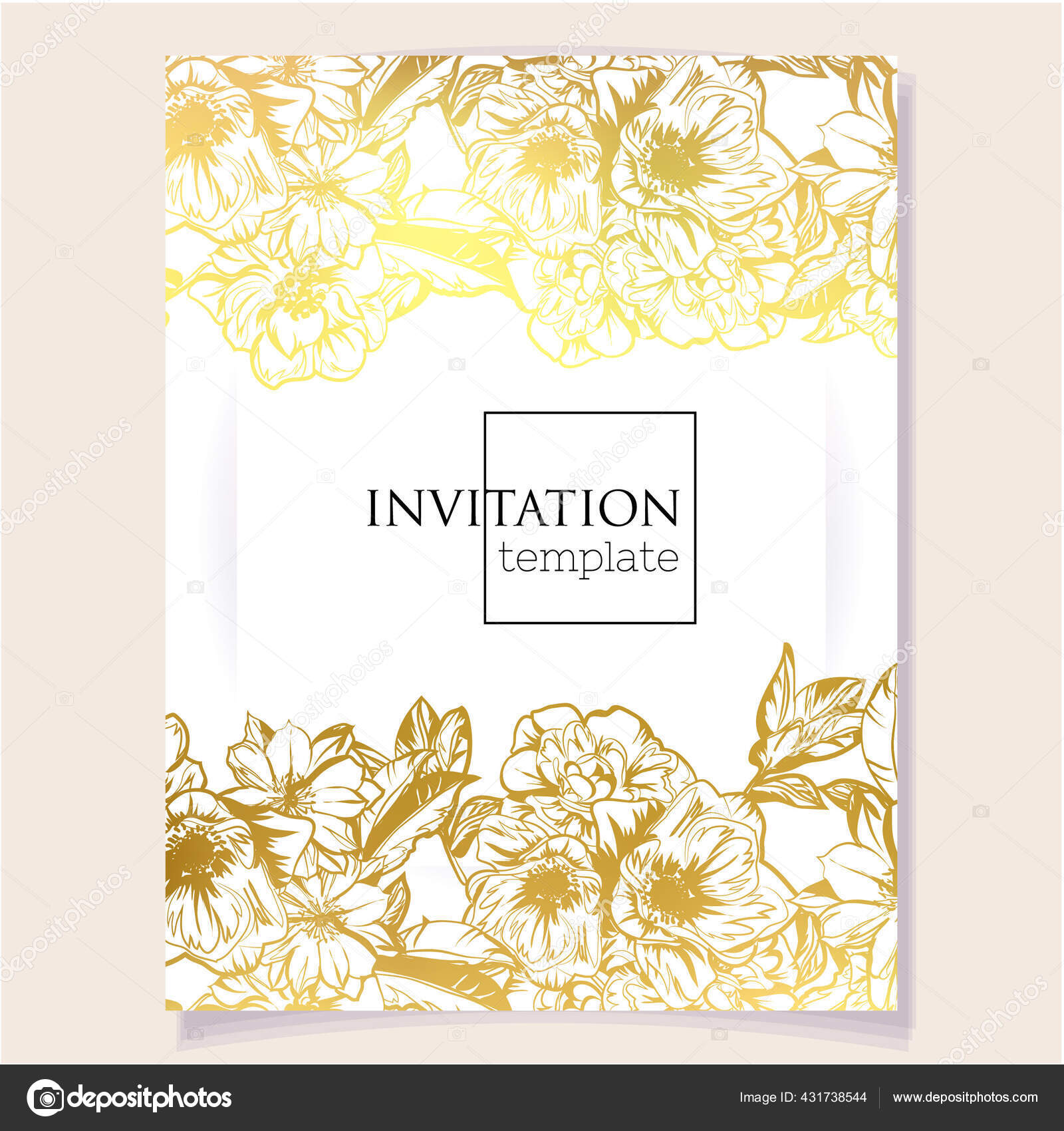 Beautiful invitation card Stock Vector by ©All-about-Flowers 431738544
