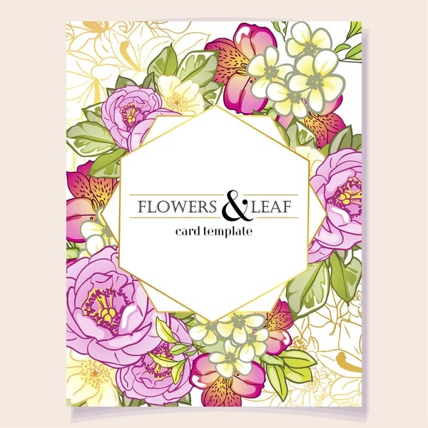 Vector Illustration Beautiful Flowers Pattern Background Stock Vector ...