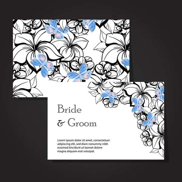 Wedding invitation card Stock Vector by ©All-about-Flowers 64103709