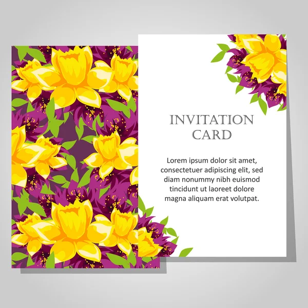 Beautiful invitation card Stock Vector by ©All-about-Flowers 65510111