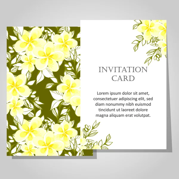 Beautiful invitation card Stock Vector by ©All-about-Flowers 64100719