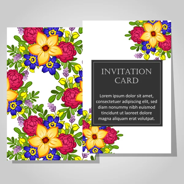 Beautiful invitation card Stock Vector by ©All-about-Flowers 64101795