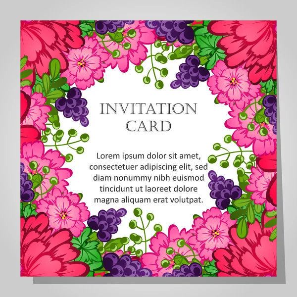 Beautiful invitation card Stock Vector by ©All-about-Flowers 64104783