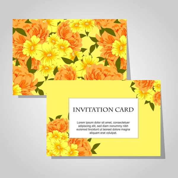 Beautiful invitation card Stock Vector by ©All-about-Flowers 64101097