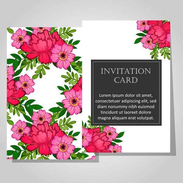 Beautiful invitation card Stock Vector by ©All-about-Flowers 64101133