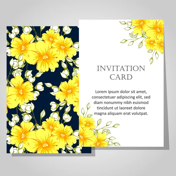 Beautiful invitation card Stock Vector by ©All-about-Flowers 64103919
