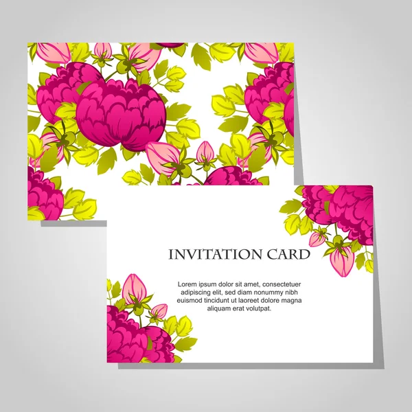 Beautiful invitation card Stock Vector by ©All-about-Flowers 64105095