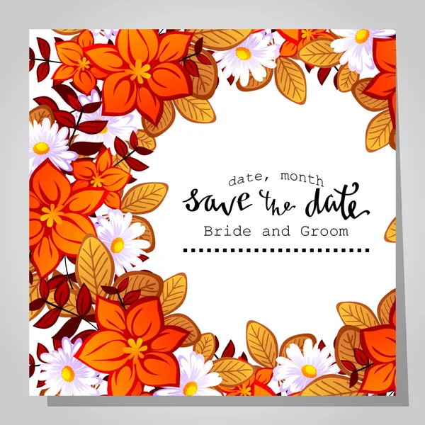 Wedding invitation card Stock Vector by ©All-about-Flowers 66402303