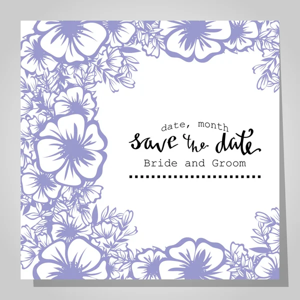 Wedding invitation card Stock Vector by ©All-about-Flowers 65506921