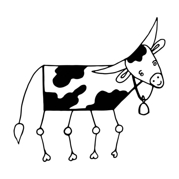 Cow Stick Figure