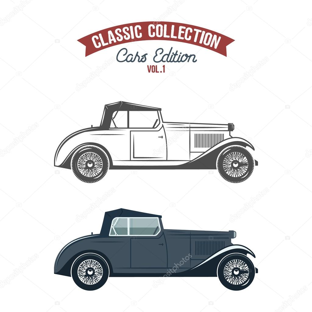 Retro cars icons Stock Vector Image by ©JeksonJS #122352550
