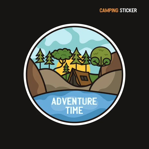 캠핑 스티커 Vector Art Stock Images | Depositphotos