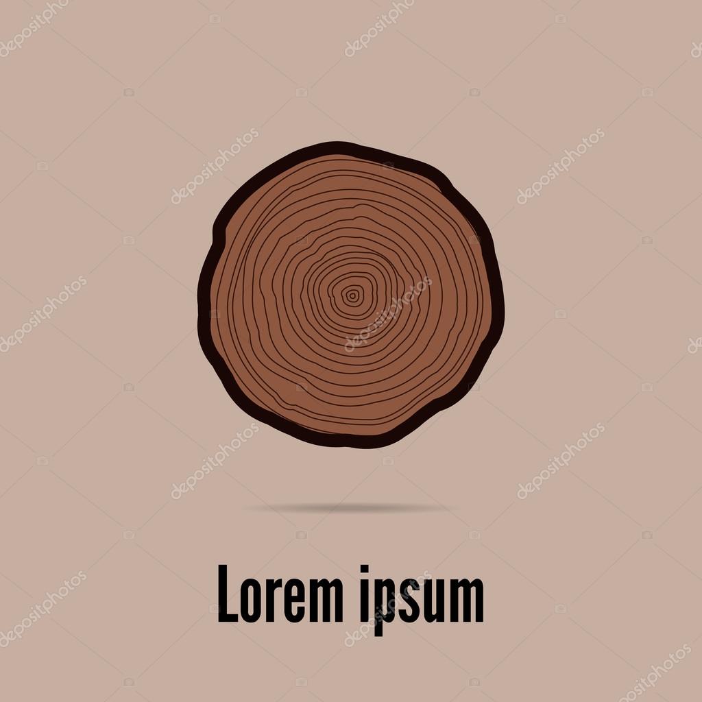 Vector tree rings background. Stock Vector Image by ©JeksonJS #60682595