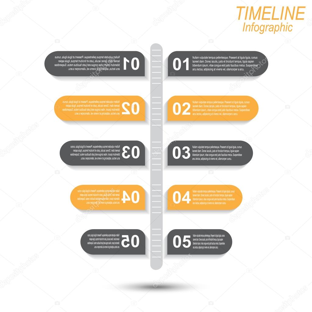 Plantilla de dise o infogr fico de l nea de tiempo. 2024