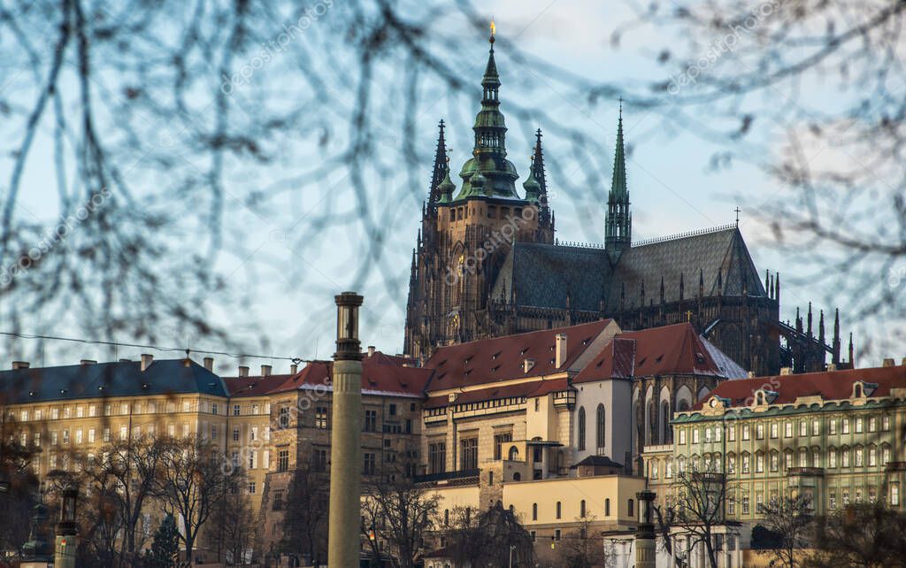 Praga, República Checa. 01-11-2021. Turismo en Praga en el distrito de ...