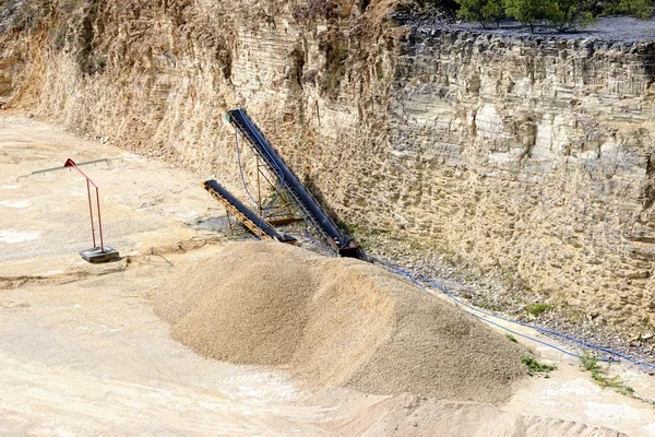 Sedimentary rocks at a limestone quarry - Stock Image - Everypixel
