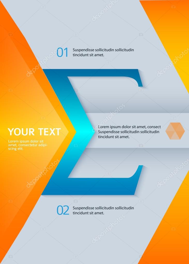 Apresentação de página de folheto A4 formato vertical corporativo Vetor ...