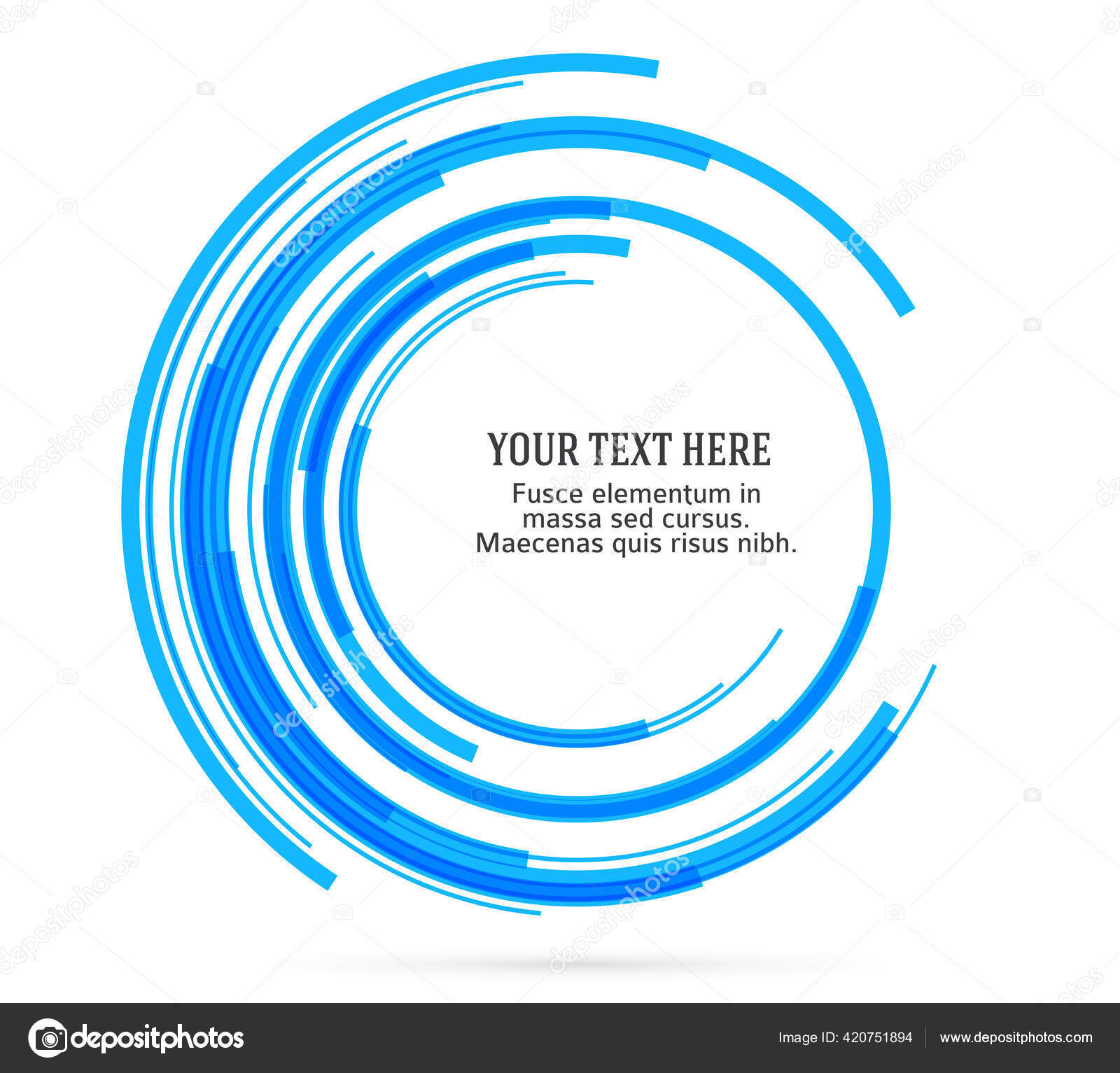 Elementos Diseño Anillo Círculo Marco Elegante Borde Elemento Logotipo ...